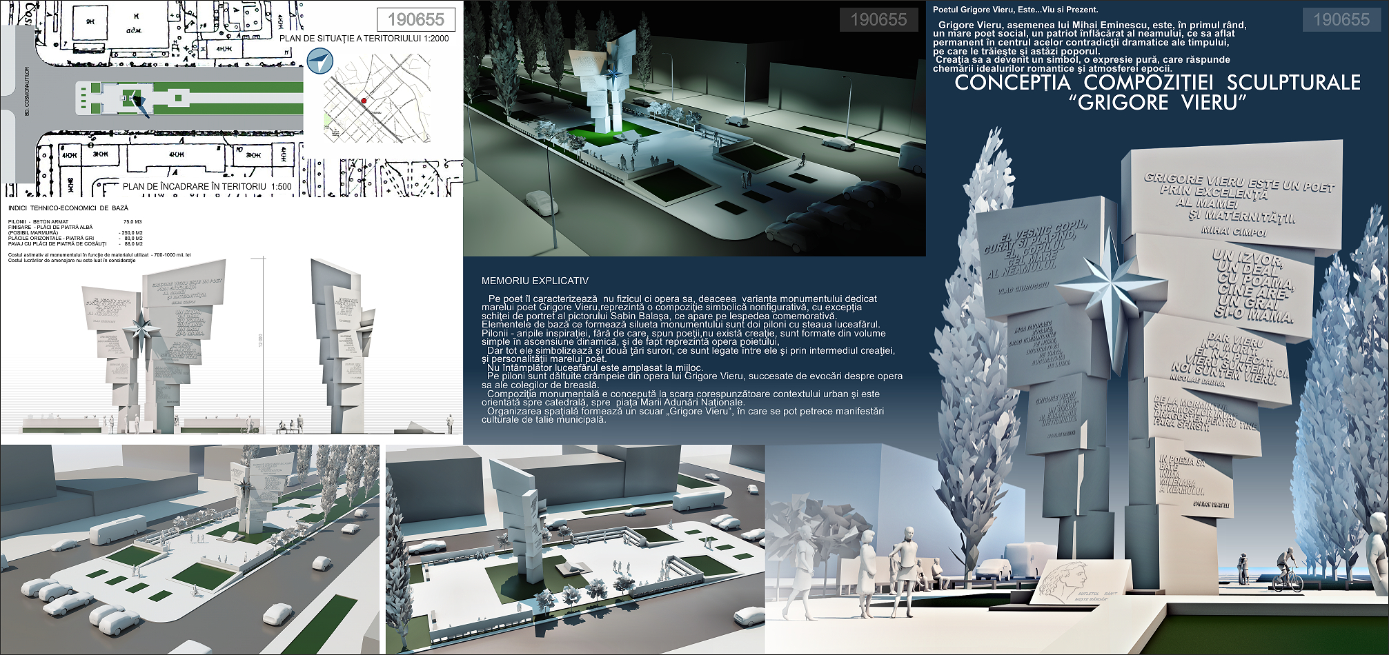 Grigore Vieru Monument Competition entry by Igor Prodan - Architizer
