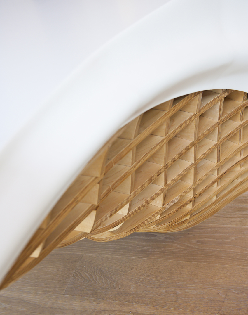 Organic SLO_GEN table - made with HI-MACS® - Architizer
