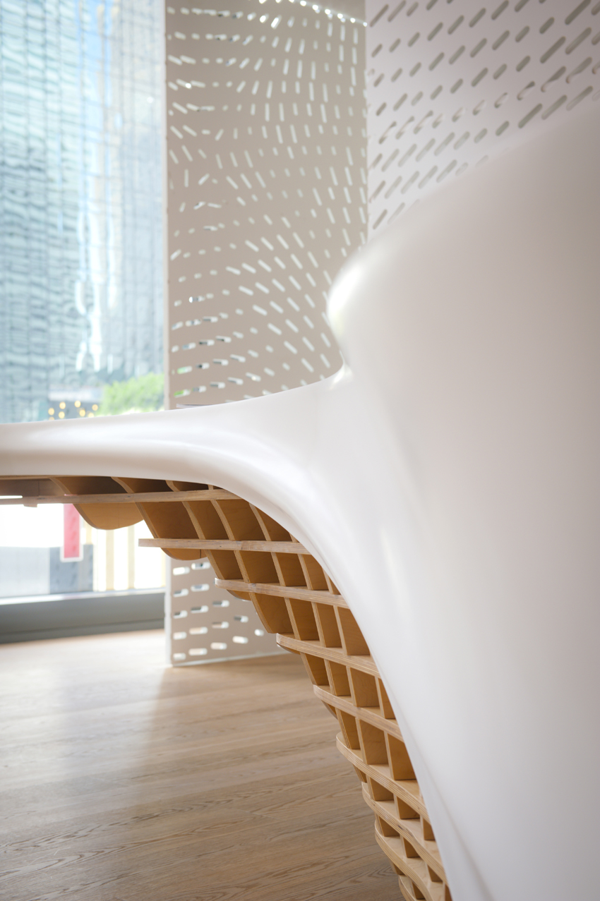 Organic SLO_GEN table - made with HI-MACS® - Architizer