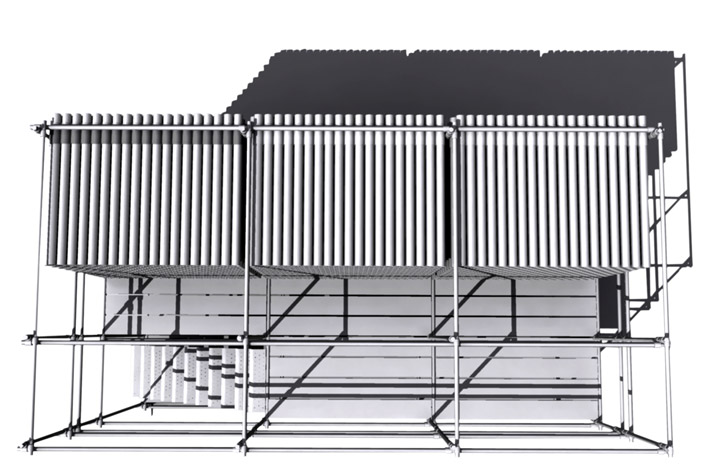 Scaffolding Office Space - Architizer
