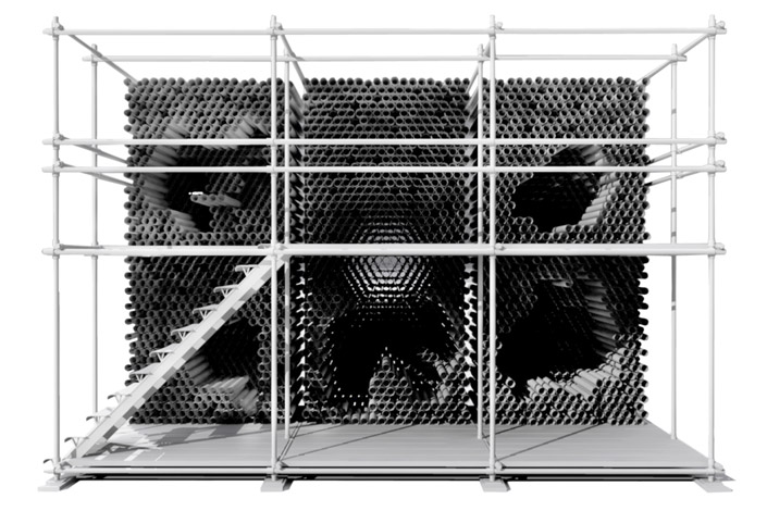 Scaffolding Office Space - Architizer