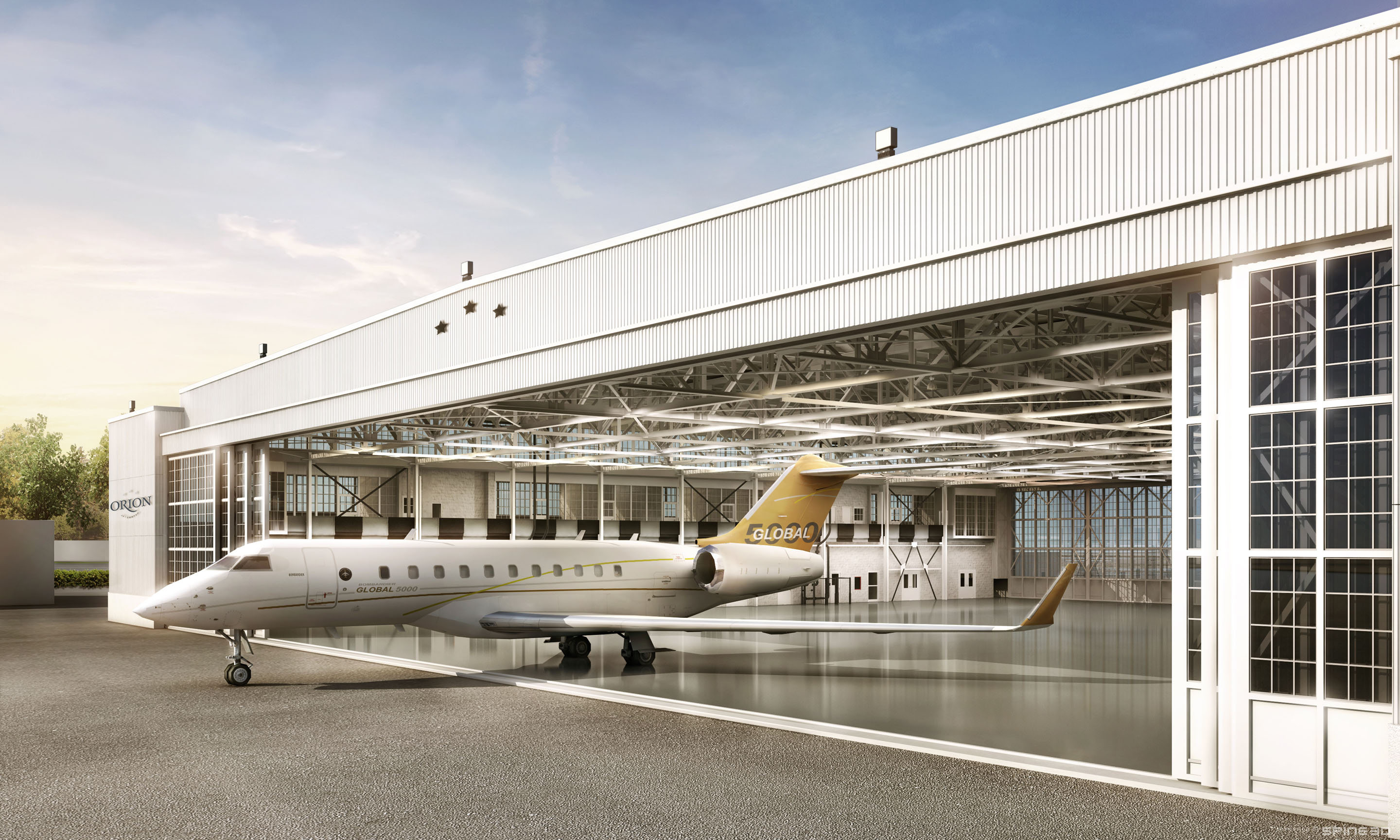 Airside Historic Hangar - Architizer