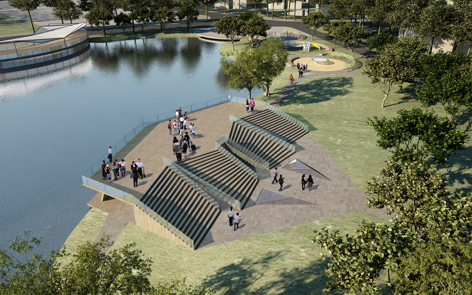 Nobel Lake Park Redevelopment Concept - Architizer