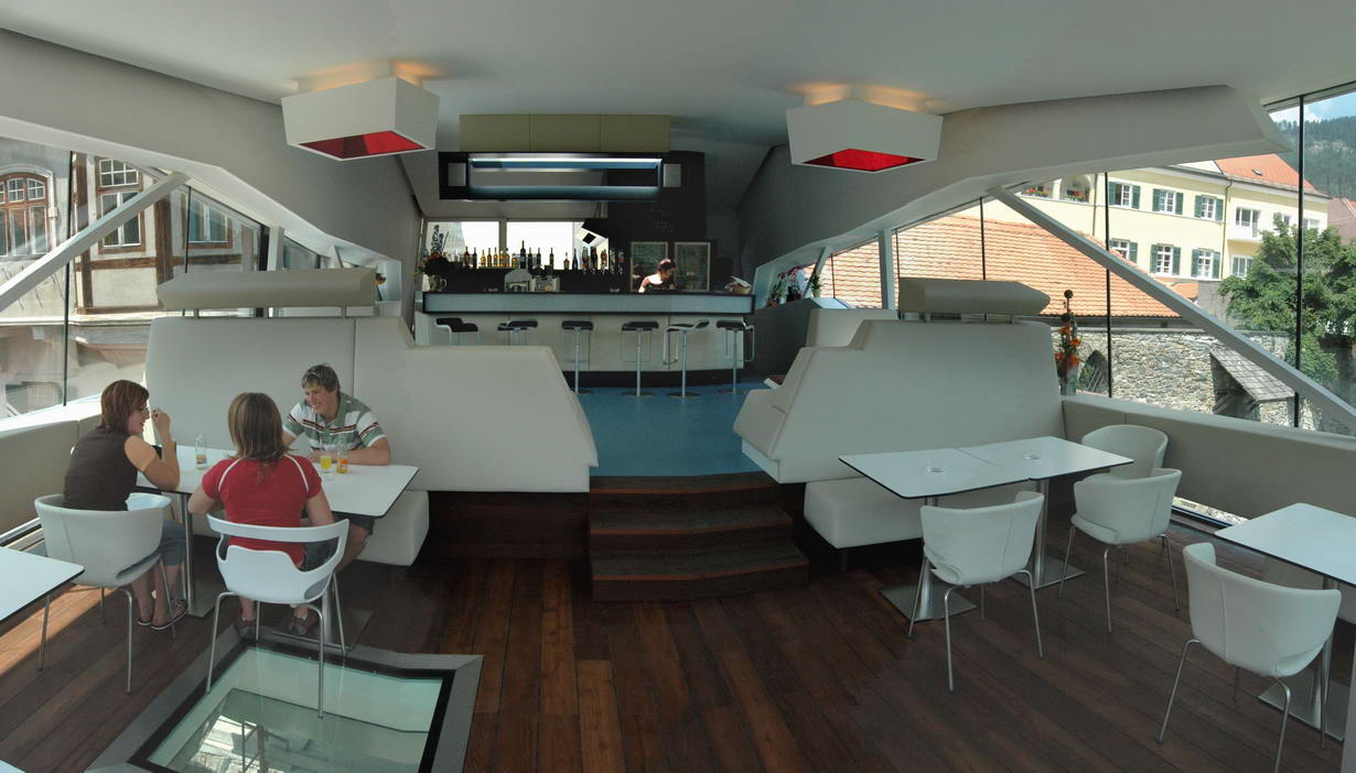 Open Space Cafe-Bar by Architektur Steinbacher Thierrichter - Architizer