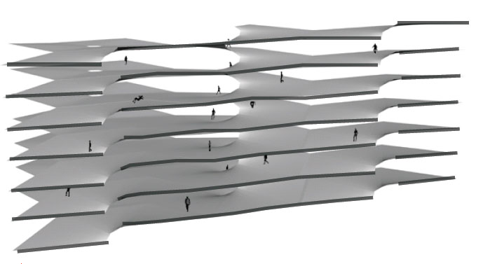 folded surface in a continuity - Architizer