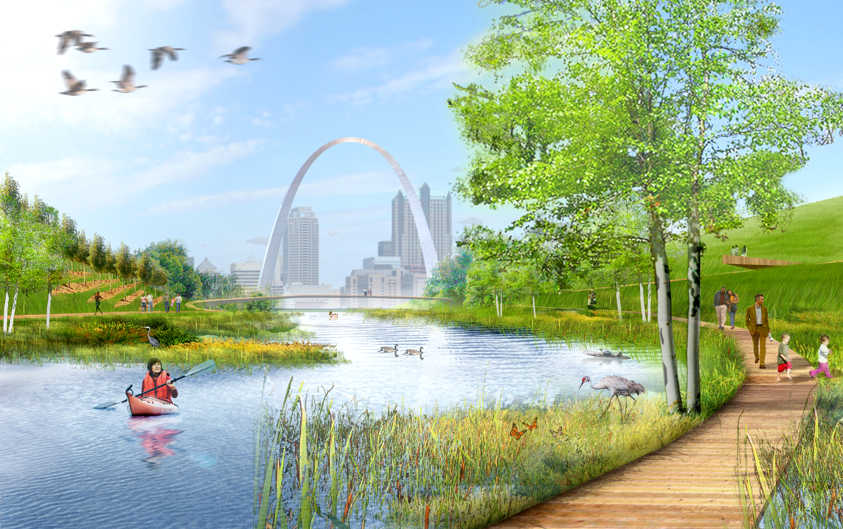 The City + The Arch + The River: Full Circle by WEISS/MANFREDI ...