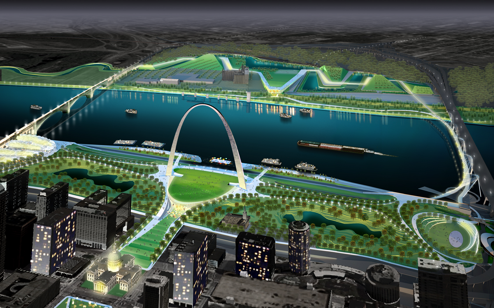 The City + The Arch + The River: Full Circle by WEISS/MANFREDI ...