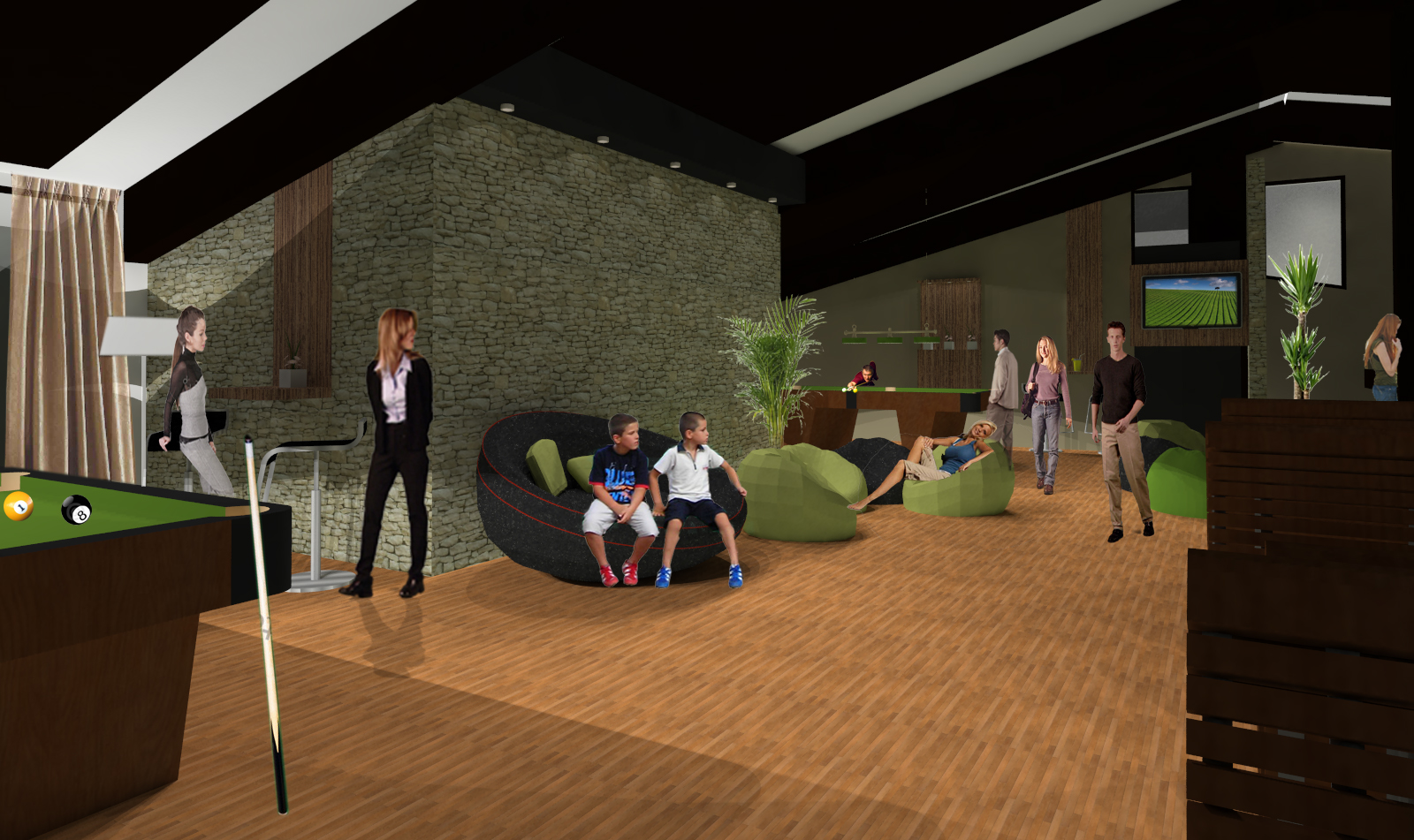 Adaptation of Billiard lounge - Architizer