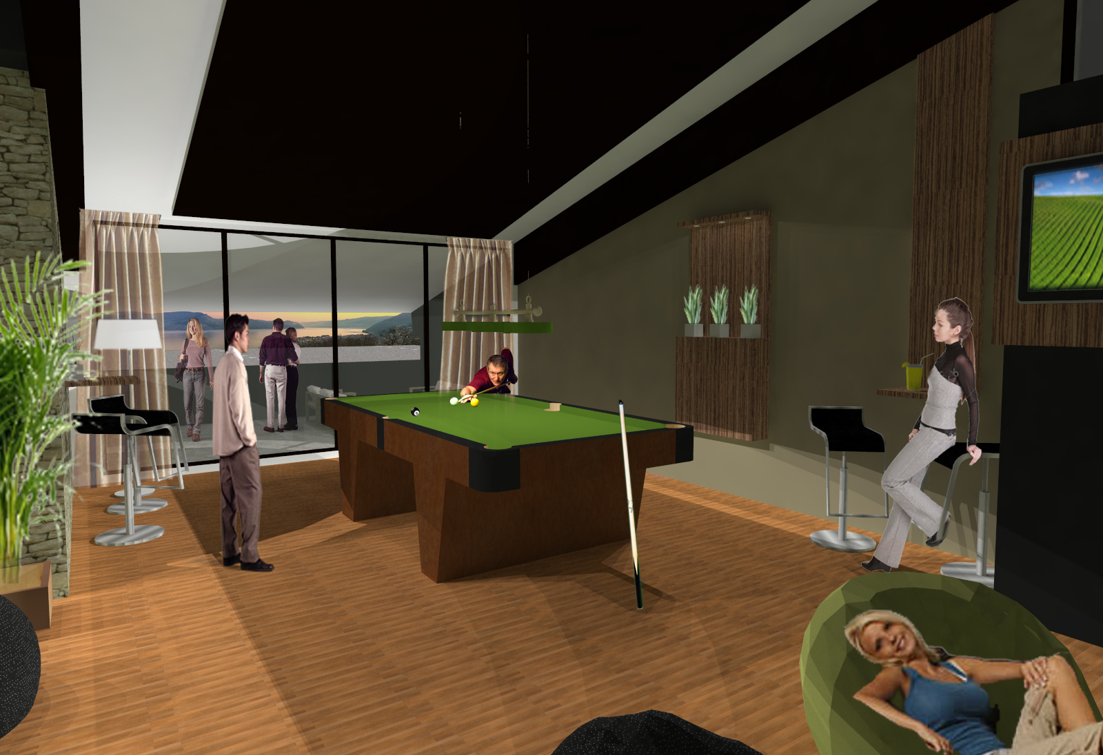 Adaptation of Billiard lounge - Architizer