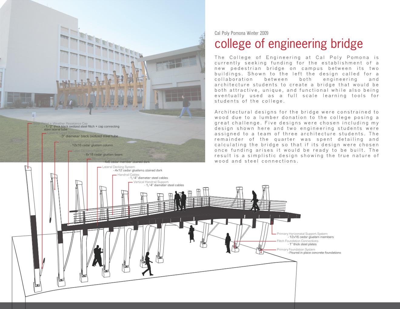 College of Engineering Bridge at Cal Poly Pomona - Architizer