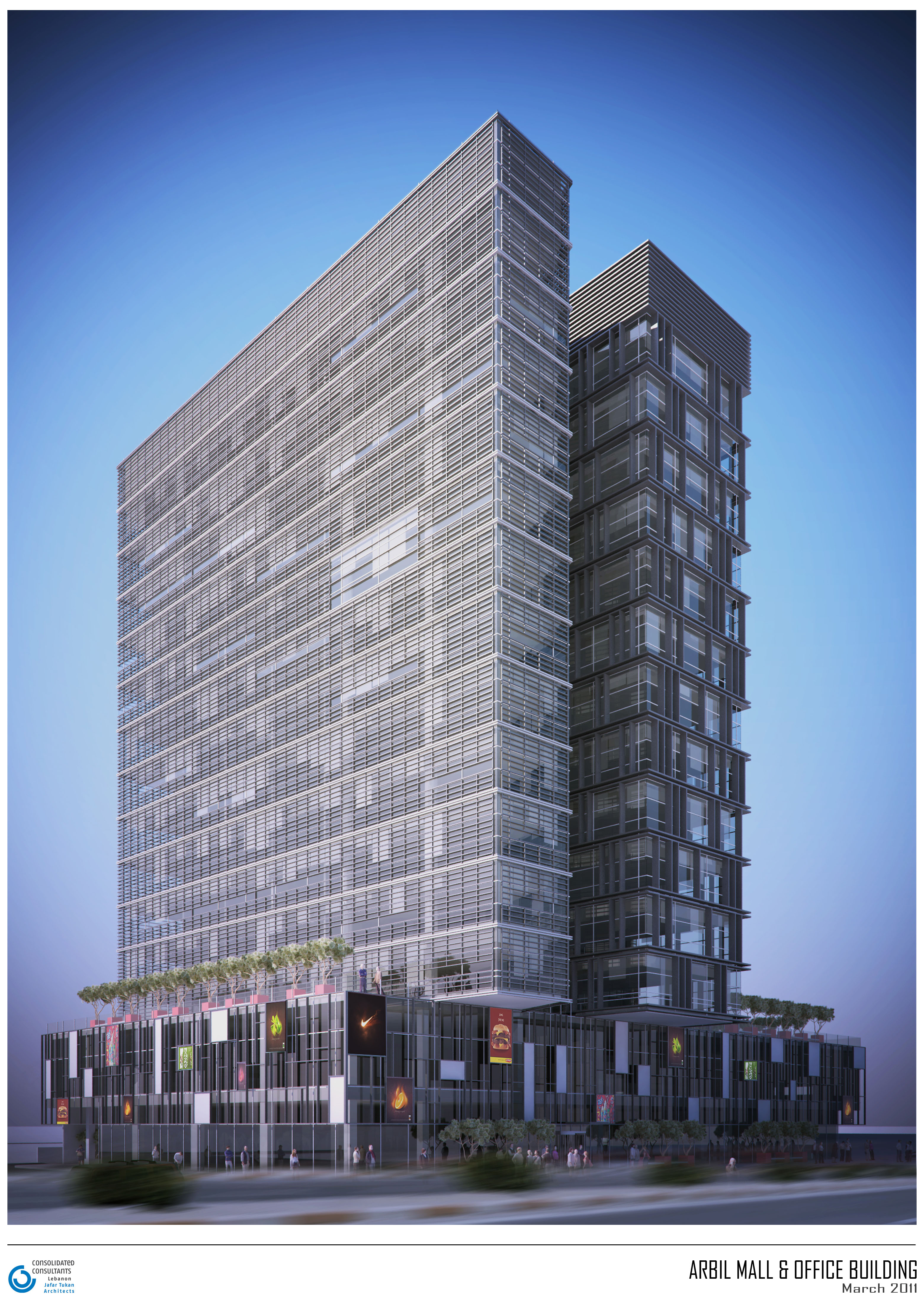 Arbil Mall & Office building | Iraq by Consolidated Consultants Lebanon ...