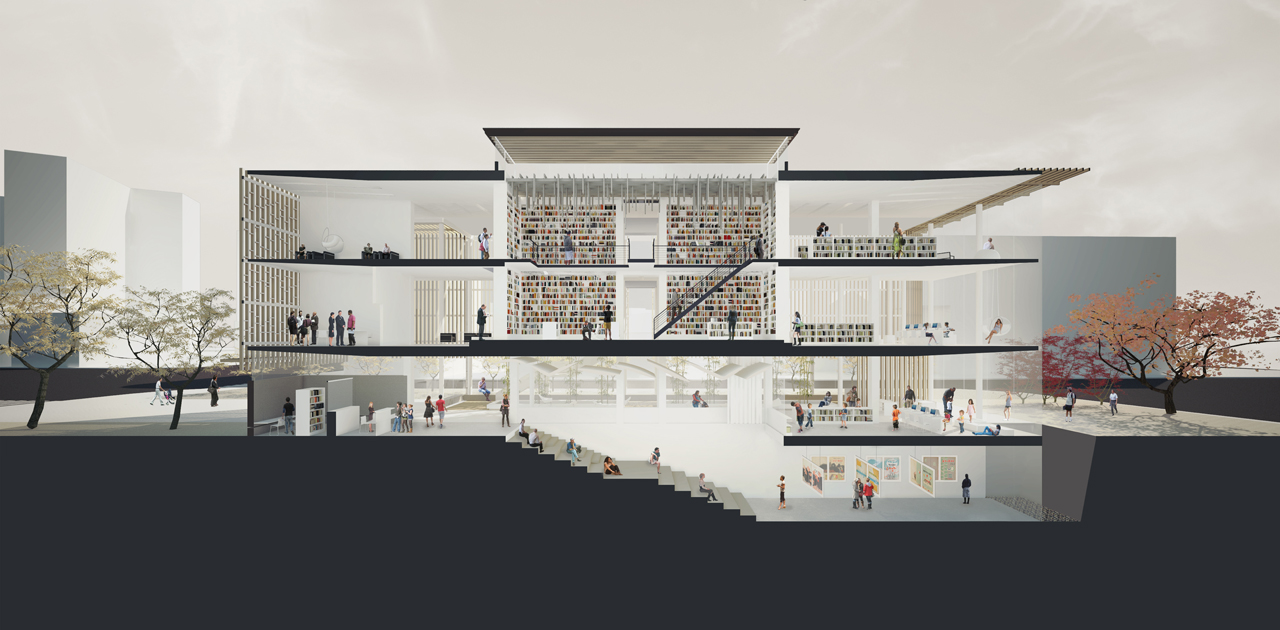 daegu gosan library, south korea - Architizer