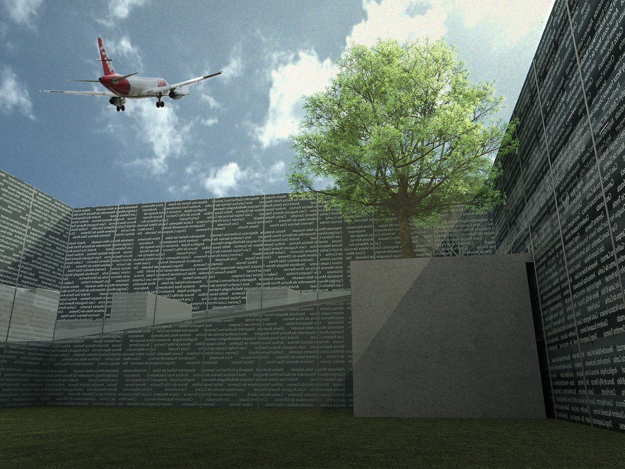 Memorial to the victims of flight 3054 TAM - Architizer