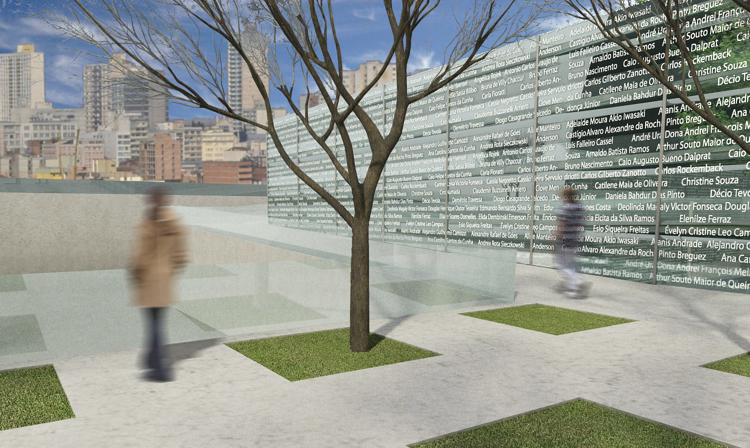 Memorial to the victims of flight 3054 TAM - Architizer