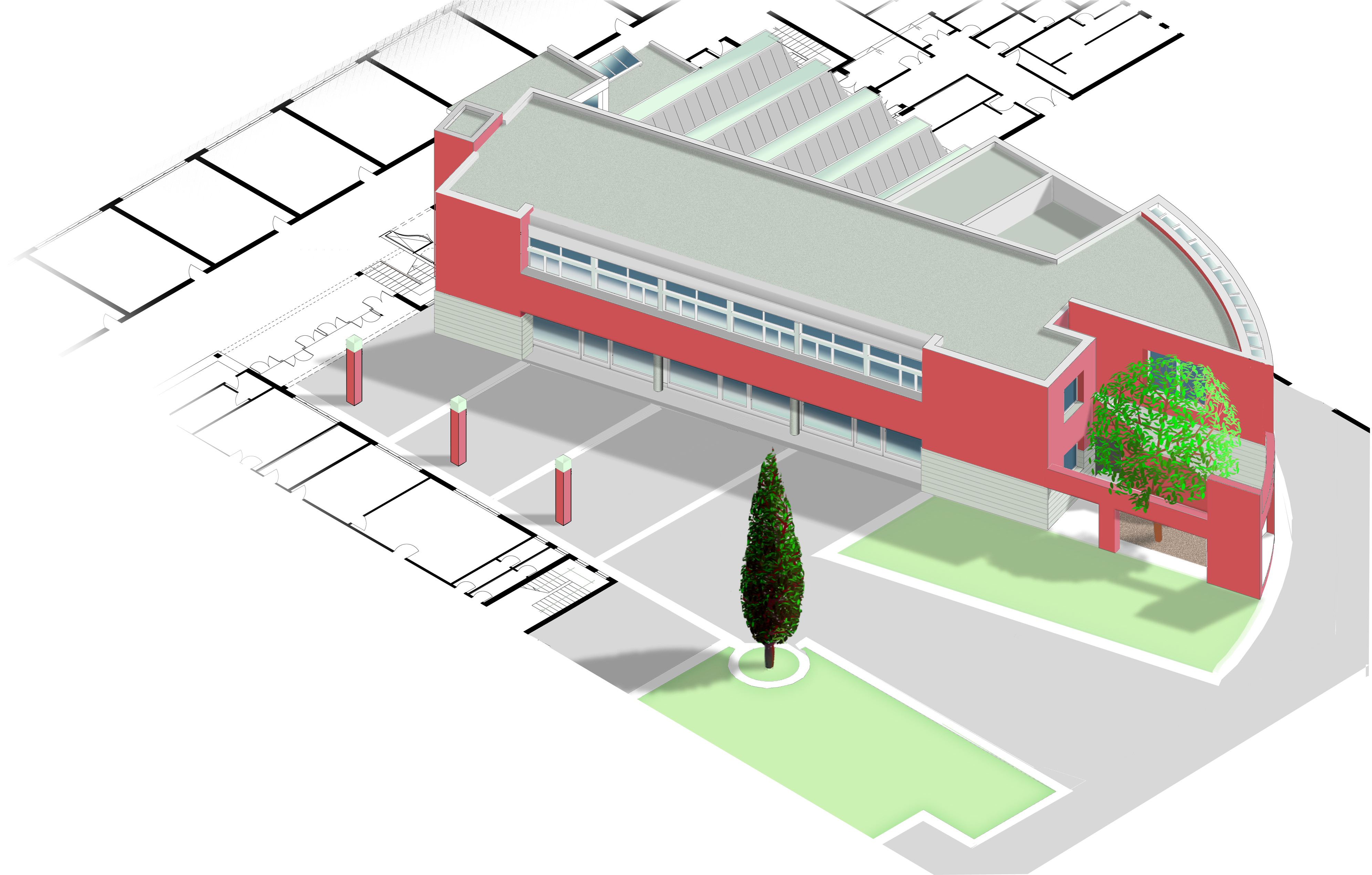 New wing of "Altiero Spinelli" secondary school - Architizer