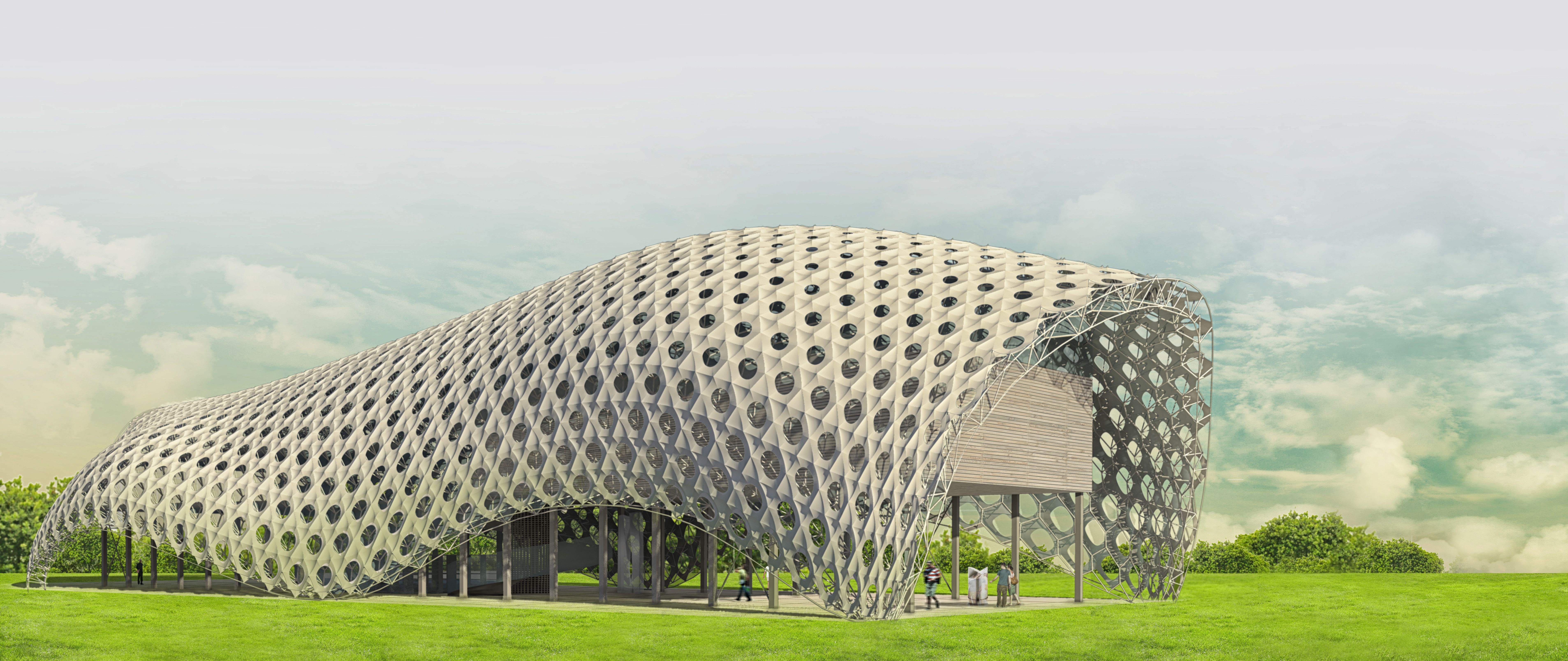 "UNEC" United Nations Environmental Council Pavilion - Architizer