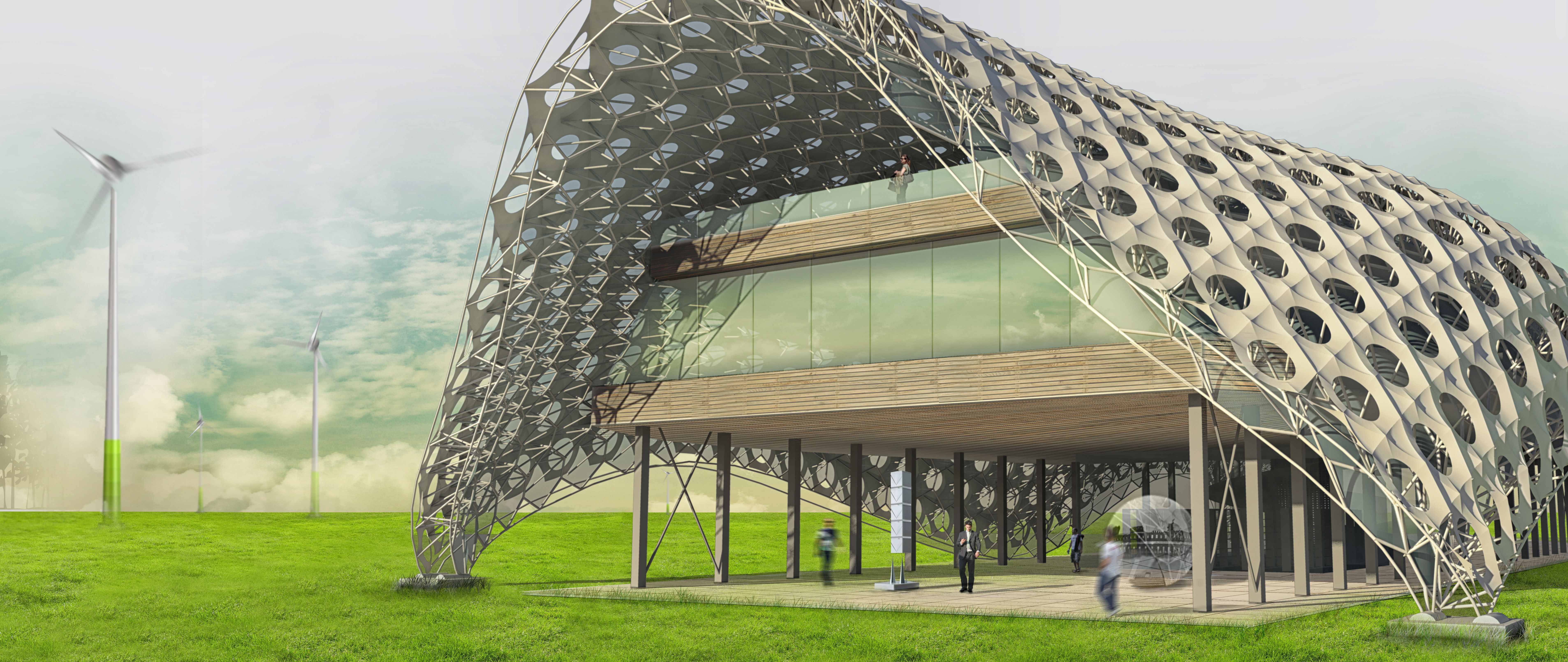 "UNEC" United Nations Environmental Council Pavilion - Architizer