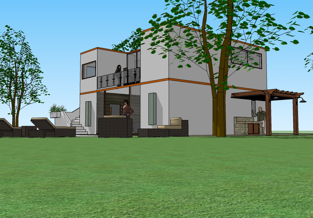 (SketchUp) - Container House - Architizer