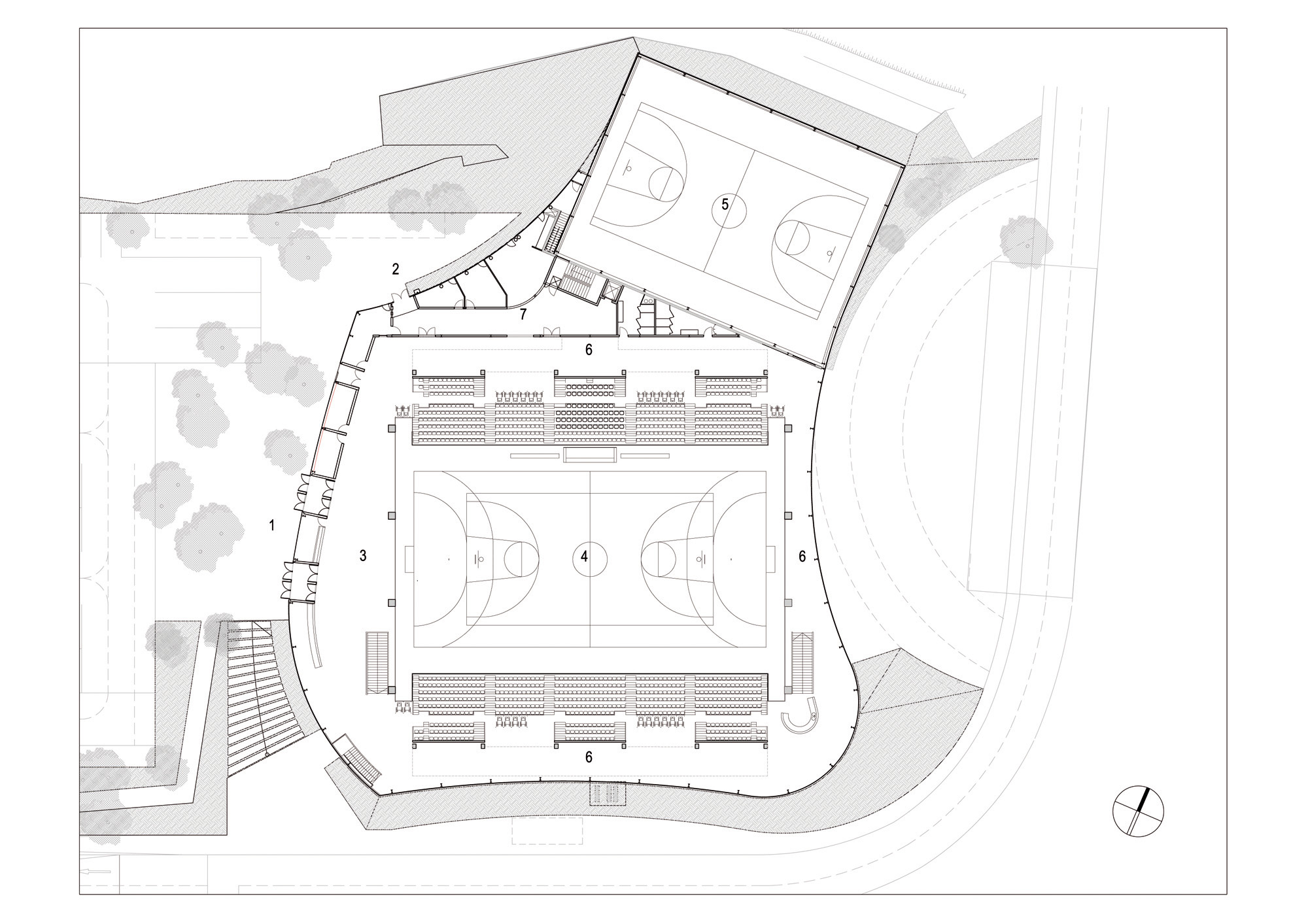 The Lighthouse, sports arena by archi5 - Architizer