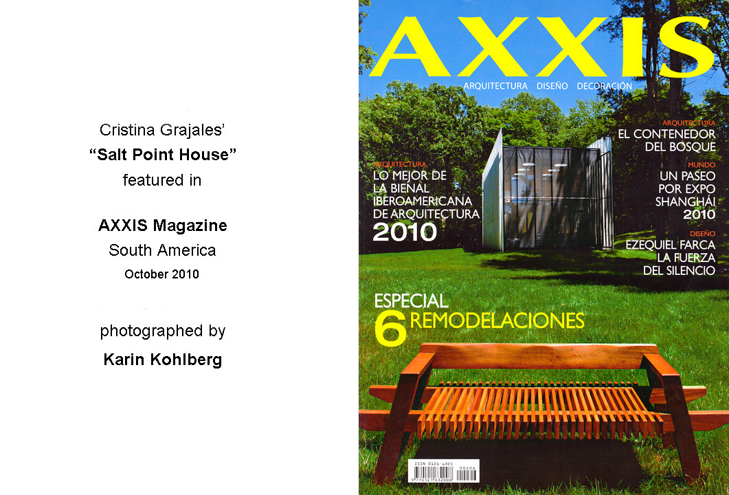 "AXXIS Magazine-Salt Point House" - Architizer