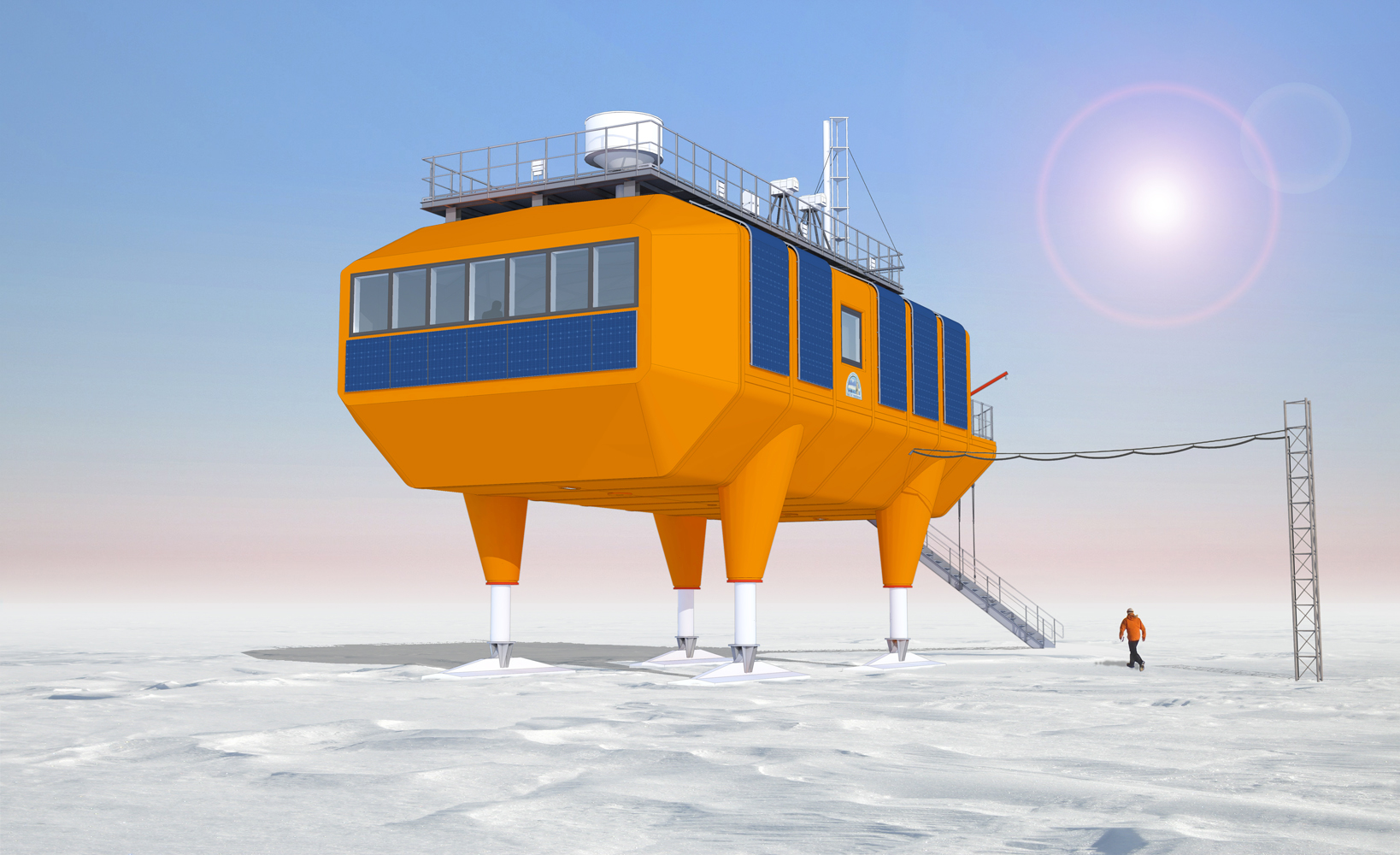 Halley VI Antarctic Research Station by Hugh Broughton Architects ...