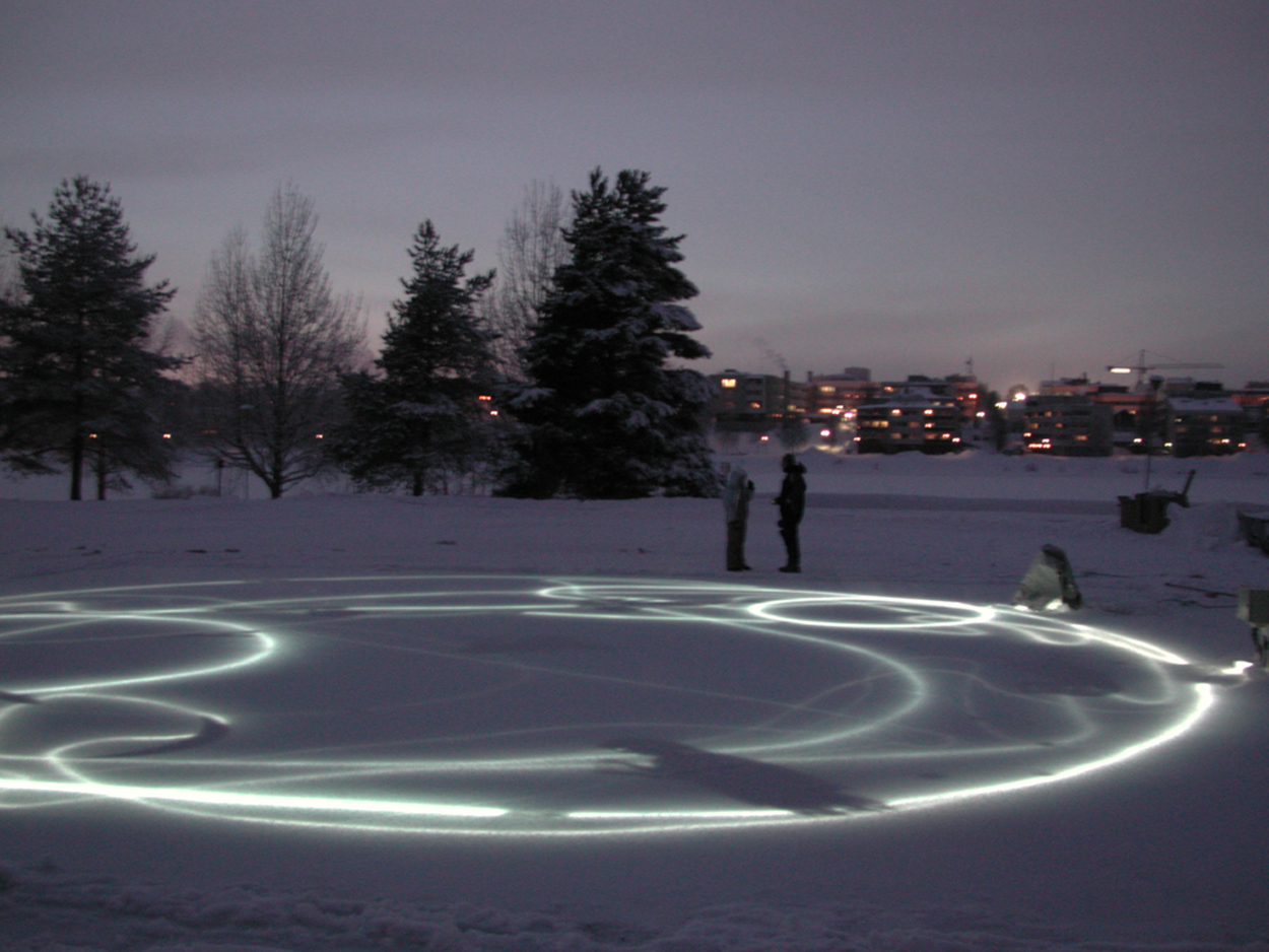 "Icepool" Snow Show by Linnaea Tillett Lighting Design Associates ...