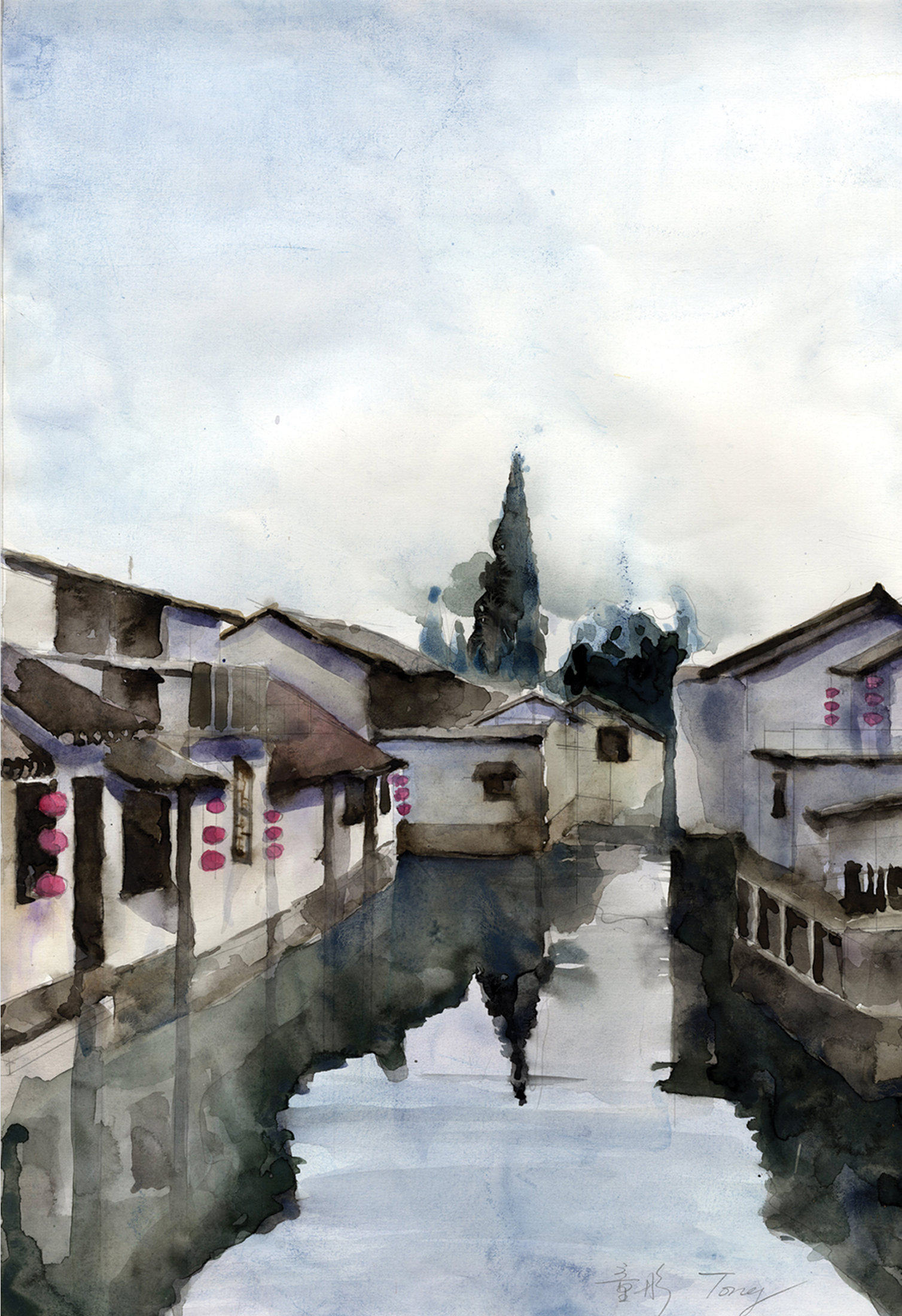 Watercolor rendering - Architizer
