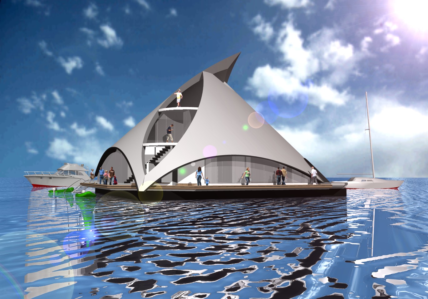 Floating art by Create.dk - Architizer