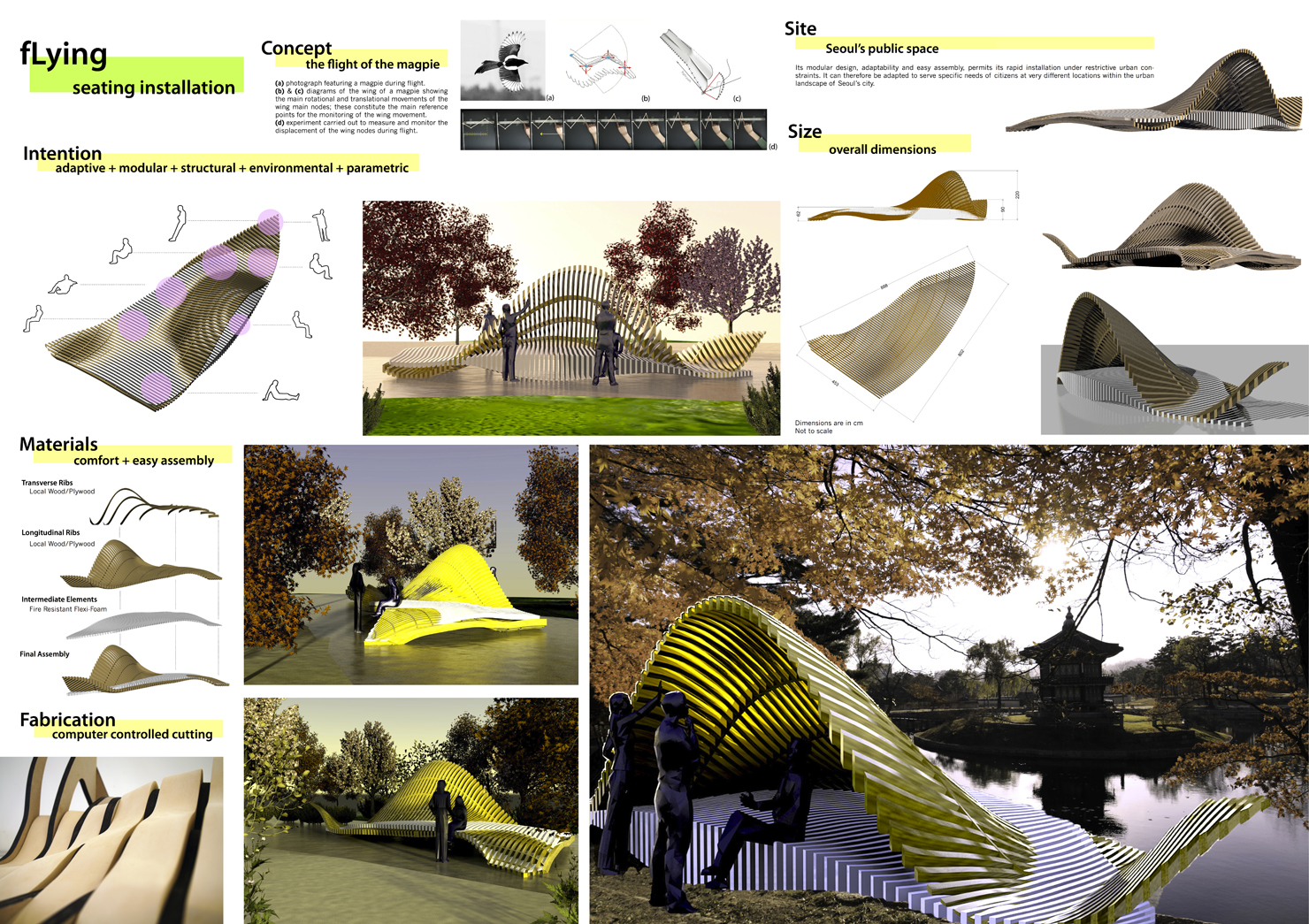 fLying seating installation Seoul - Architizer