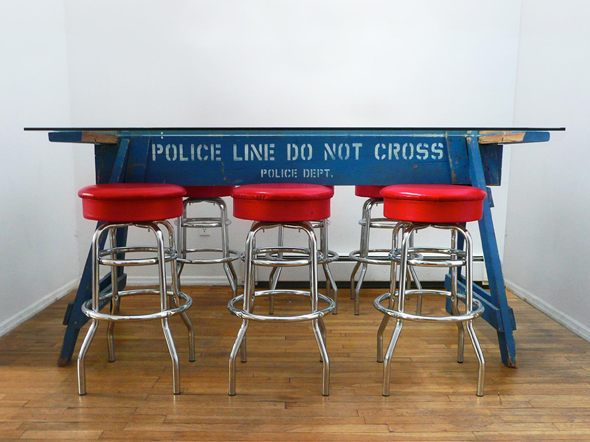 Police Barrier Table: From divisiveness to dinner - Architizer