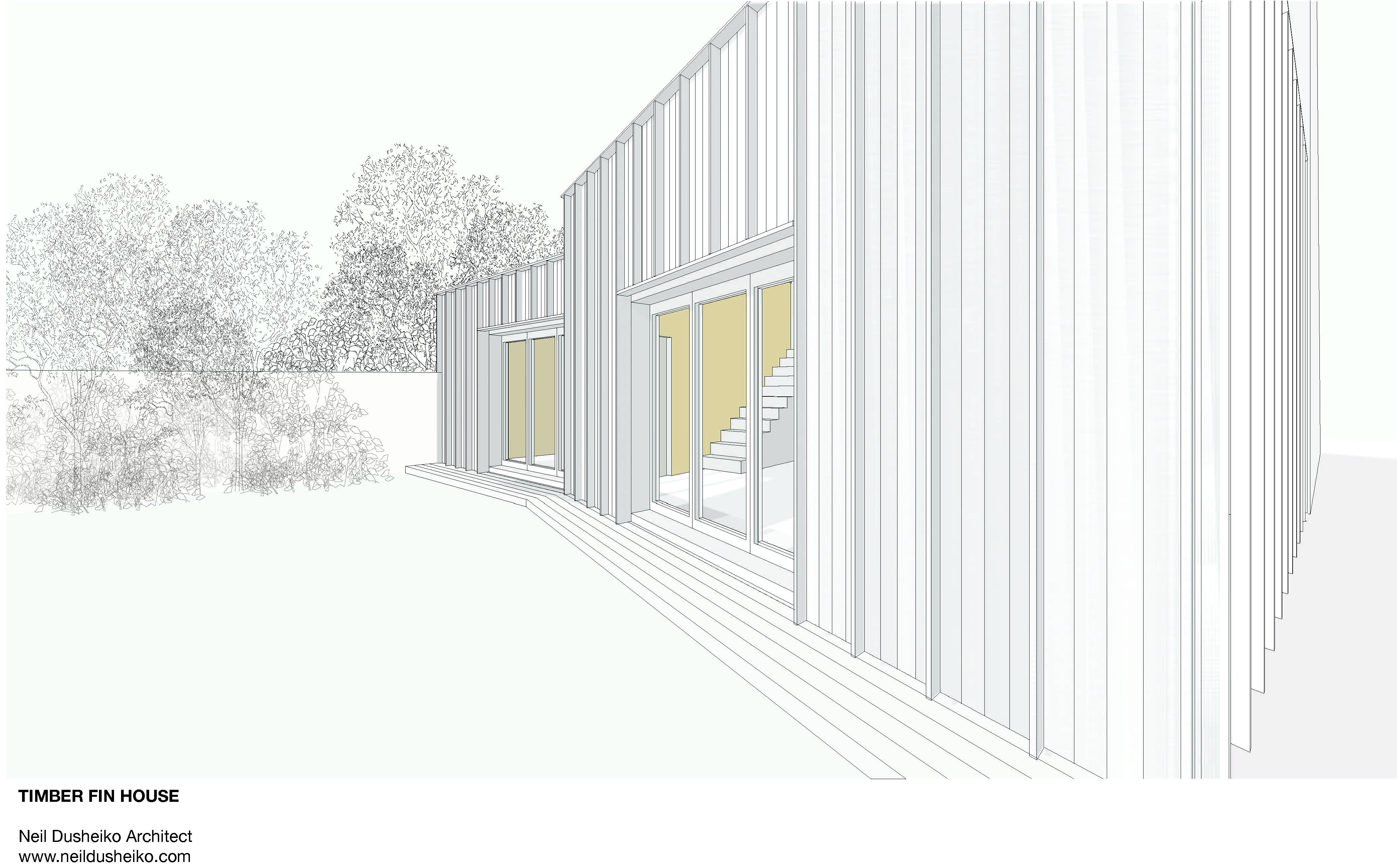 Timber Fin House by Neil Dusheiko Architects - Architizer