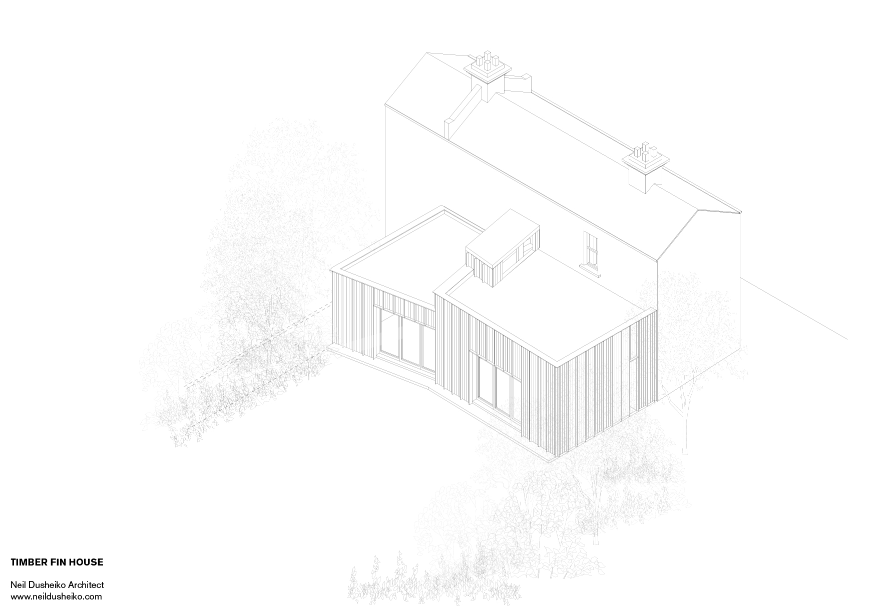 Timber Fin House by Neil Dusheiko Architects - Architizer