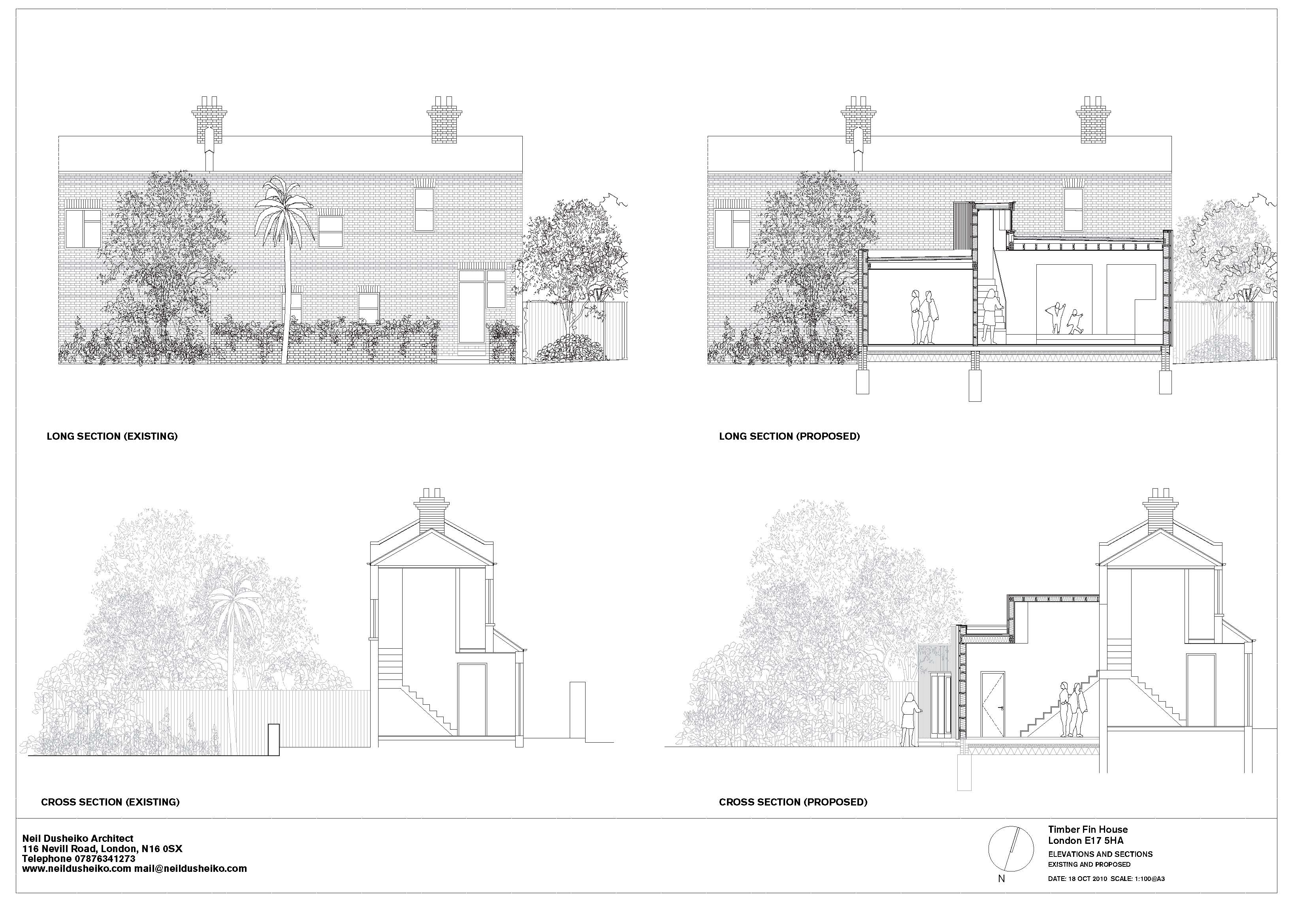 Timber Fin House by Neil Dusheiko Architects - Architizer