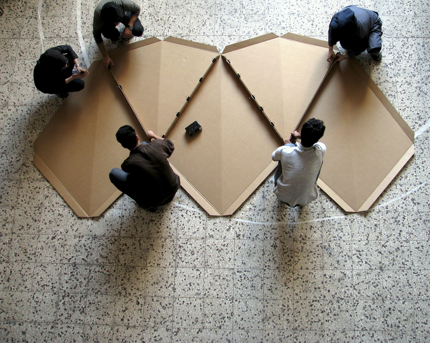 Folded paper dome - Conscious surface - expo 7 by IA- INTELLIGENT ...