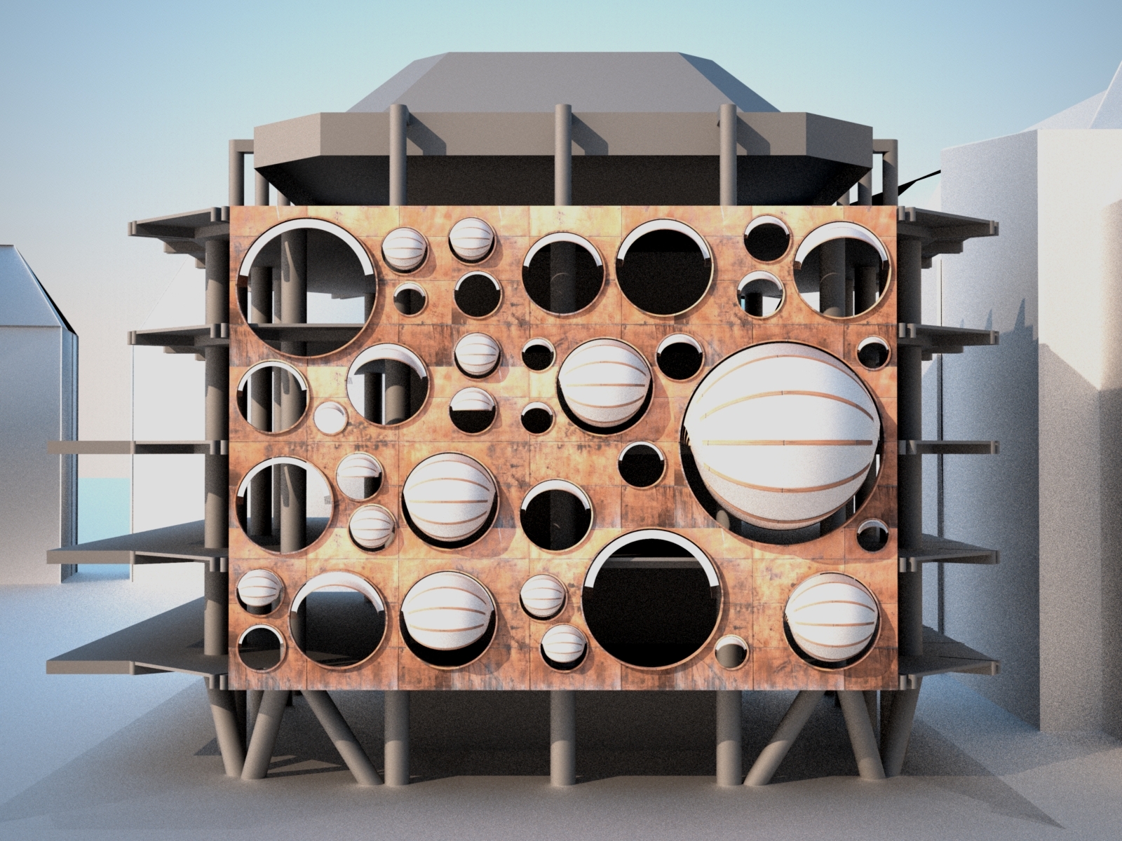 Idea 294904: Bubble facade in Prague, Czech Republic - Architizer