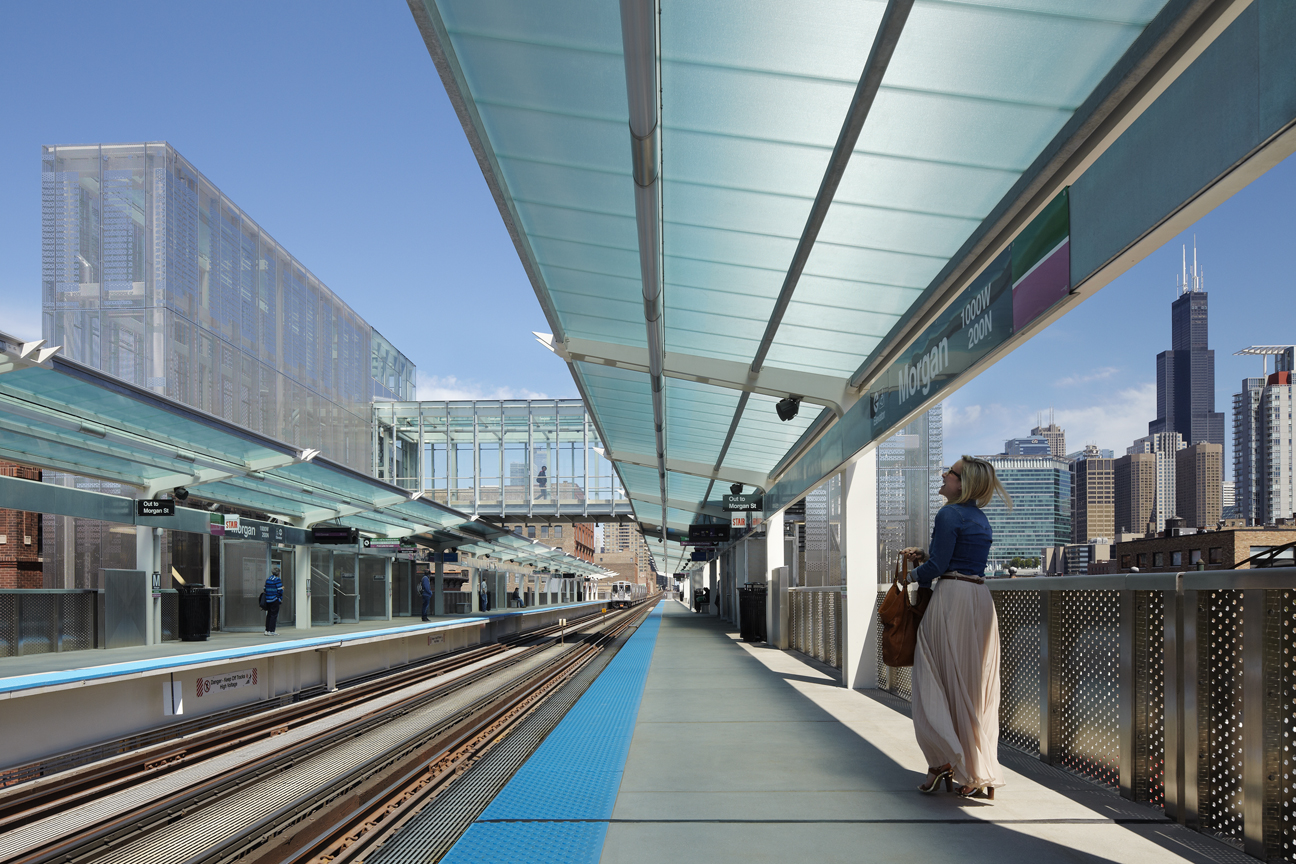 CTA Morgan Street Station by Ross Barney Architects - Architizer