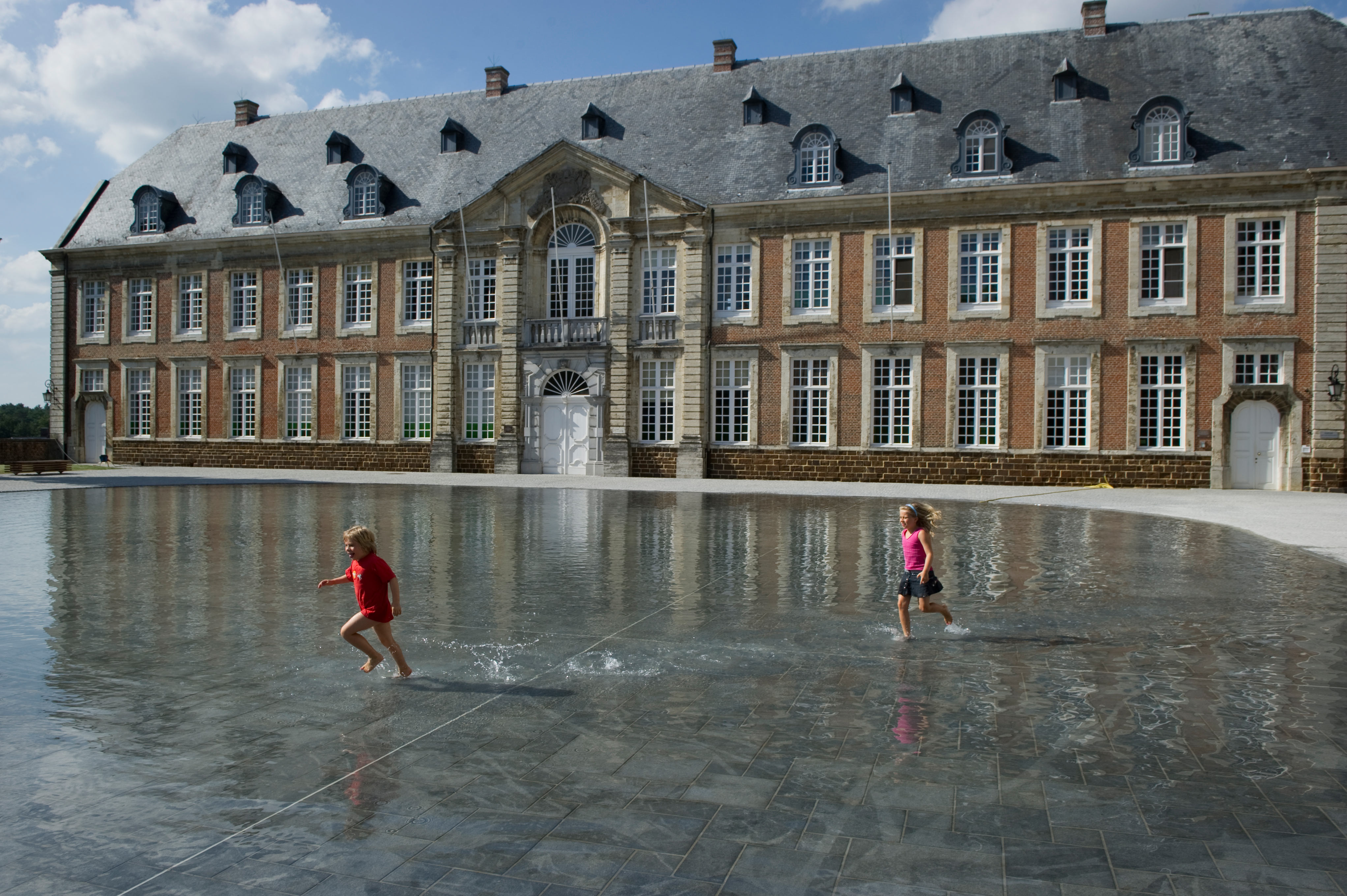 Courtyard of Averbode Abbey by OMGEVING - Architizer
