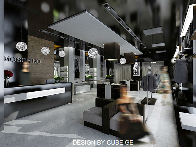 Shop of brend MOSCHINO. interior design - Architizer