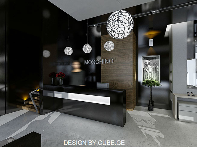 Shop of brend MOSCHINO. interior design - Architizer