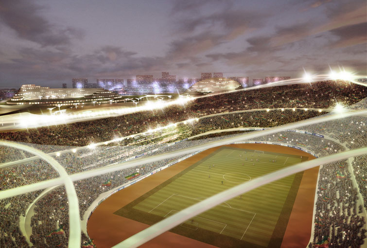 Addis Ababa National Stadium and Sports Village by LAVA - Laboratory ...