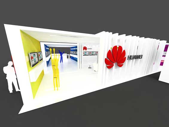 Huawei Exhibition Booth at Mobile World Forum Paris - Architizer