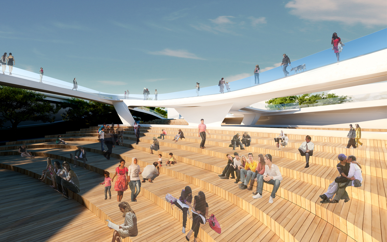 GREEN WALKING MALL by urbanideas - Architizer