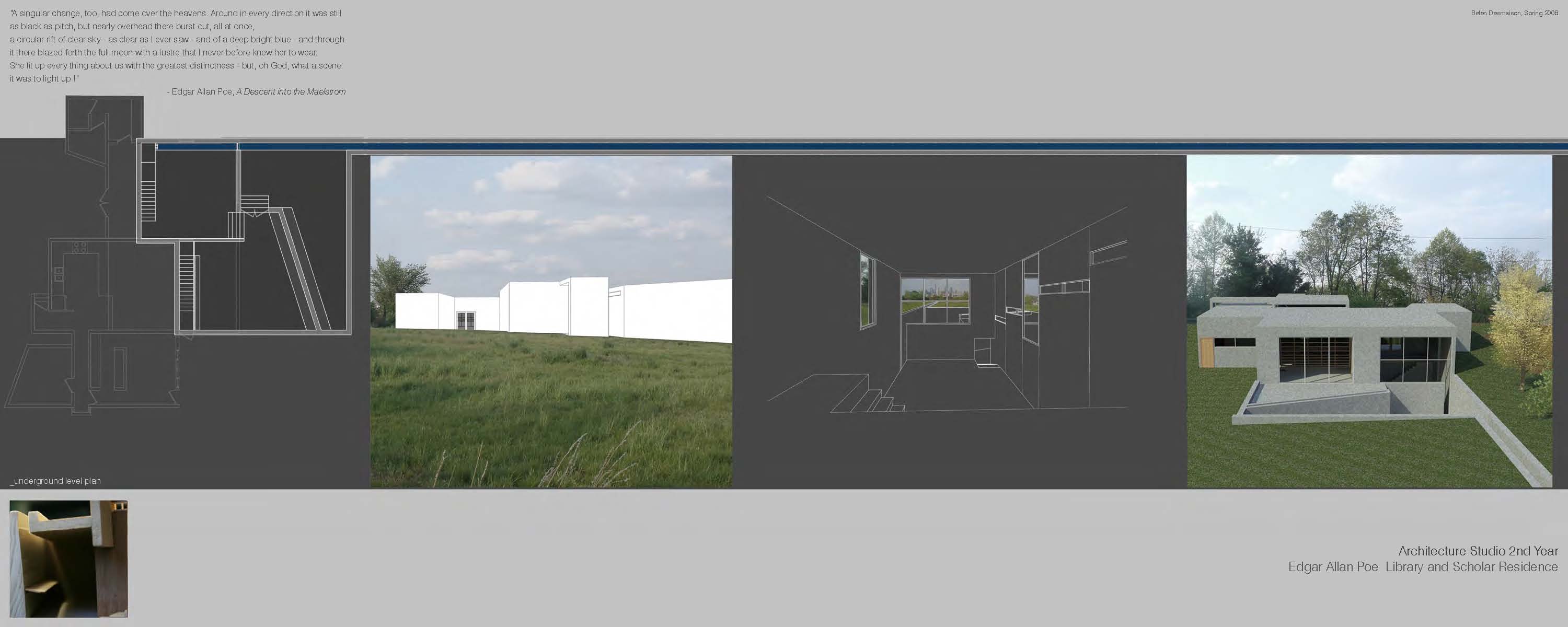 Edgar Allan Poe Library and Scholar Residency - Architizer