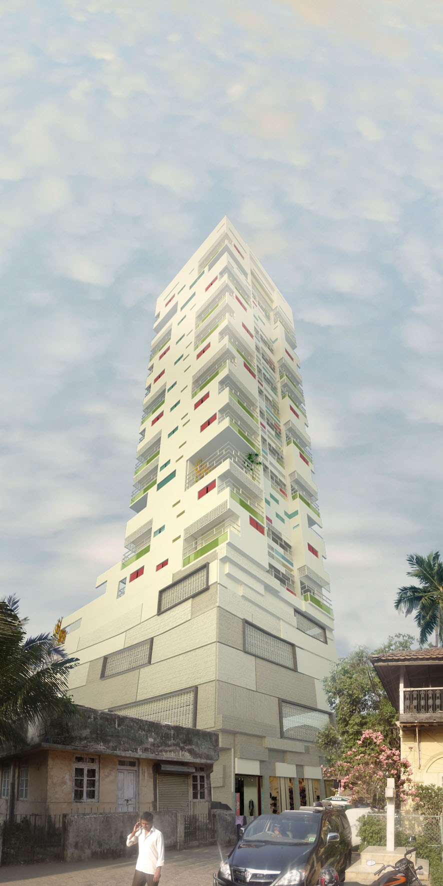 Spacescraper, Off.Turner Road, Bandra by """"""Urban Magic" - Architizer