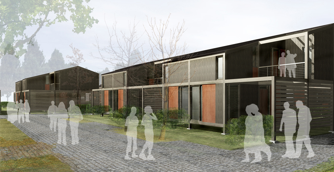 Sustainable Social Housing prototype using wood by Andres Anguita Díaz ...