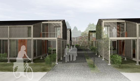 Sustainable Social Housing prototype using wood by Andres Anguita Díaz ...