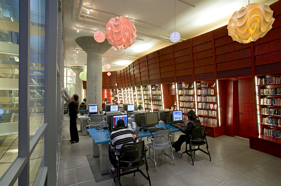 Minneapolis Central Library (Lighting Design) by Pelli Clarke ...