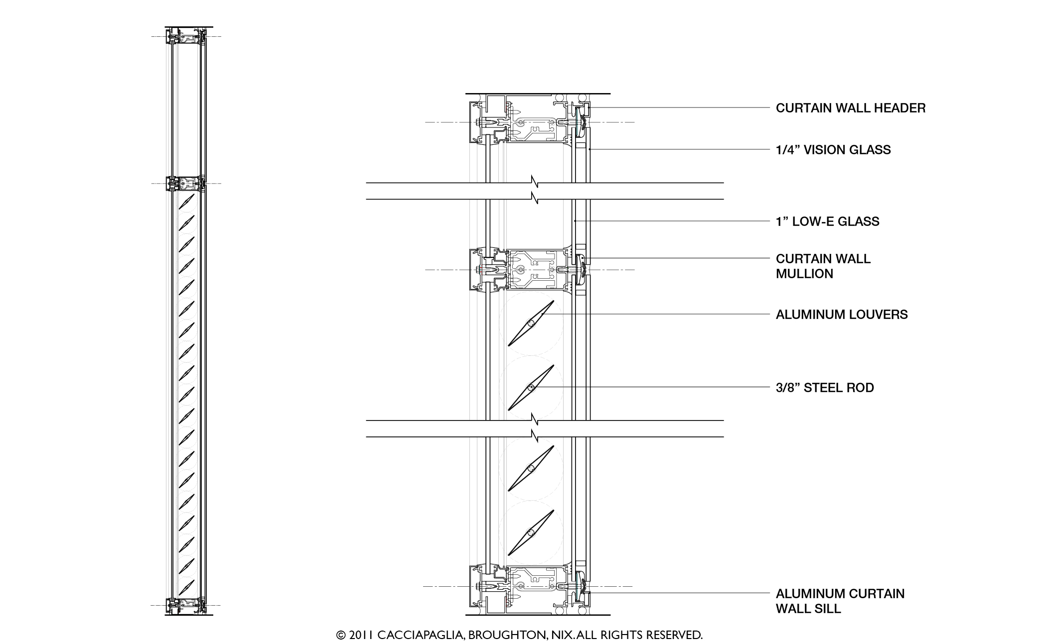 Louver In Curtain Wall Detail at Lura Doty blog